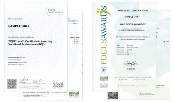 Level 3 Certificate in Assessing Vocational Achievement (RQF) | CAVA
